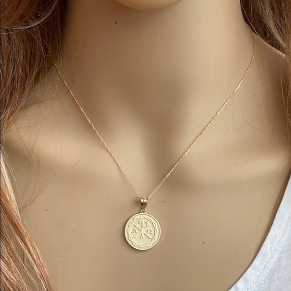 Element Shine | Jewelry | Gold Ancient Christian Chi Rho Px Symbol ...